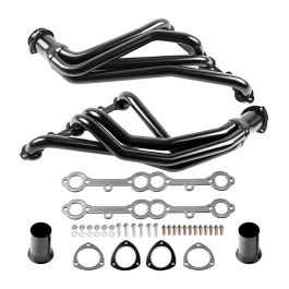 Black Exhaust Header for 1990 1991 Chevy GMC 305 350 Small Block SBC 5 ...