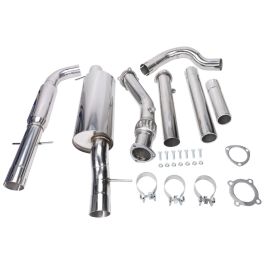 FOR GOLF/JETTA/GTI 1.8 TURBO MK4 3" MUFFLER TIP RACING CATBACK+DOWNPIPE ...