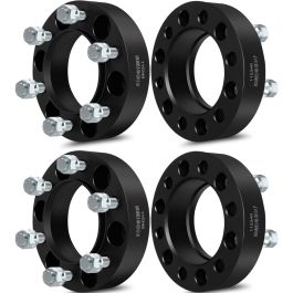 4Pcs 1.5" 6x5.5 Black Hub Centric Wheel Spacers For 89-23 Toyota ...